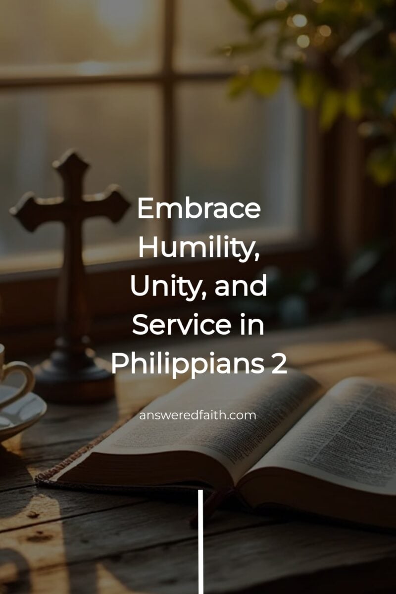 Embrace Humility, Unity, and Service in Philippians 2