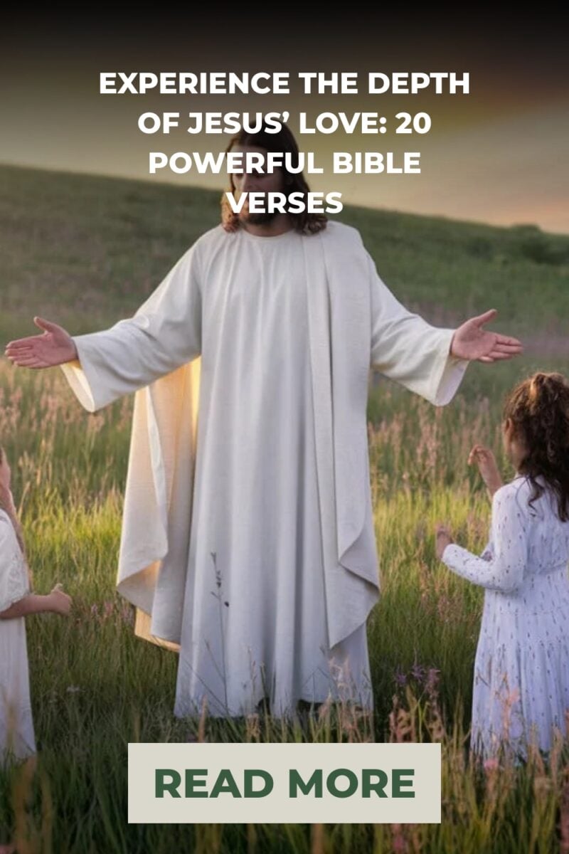 Discover 20 Powerful Bible Verses on Jesus' Love