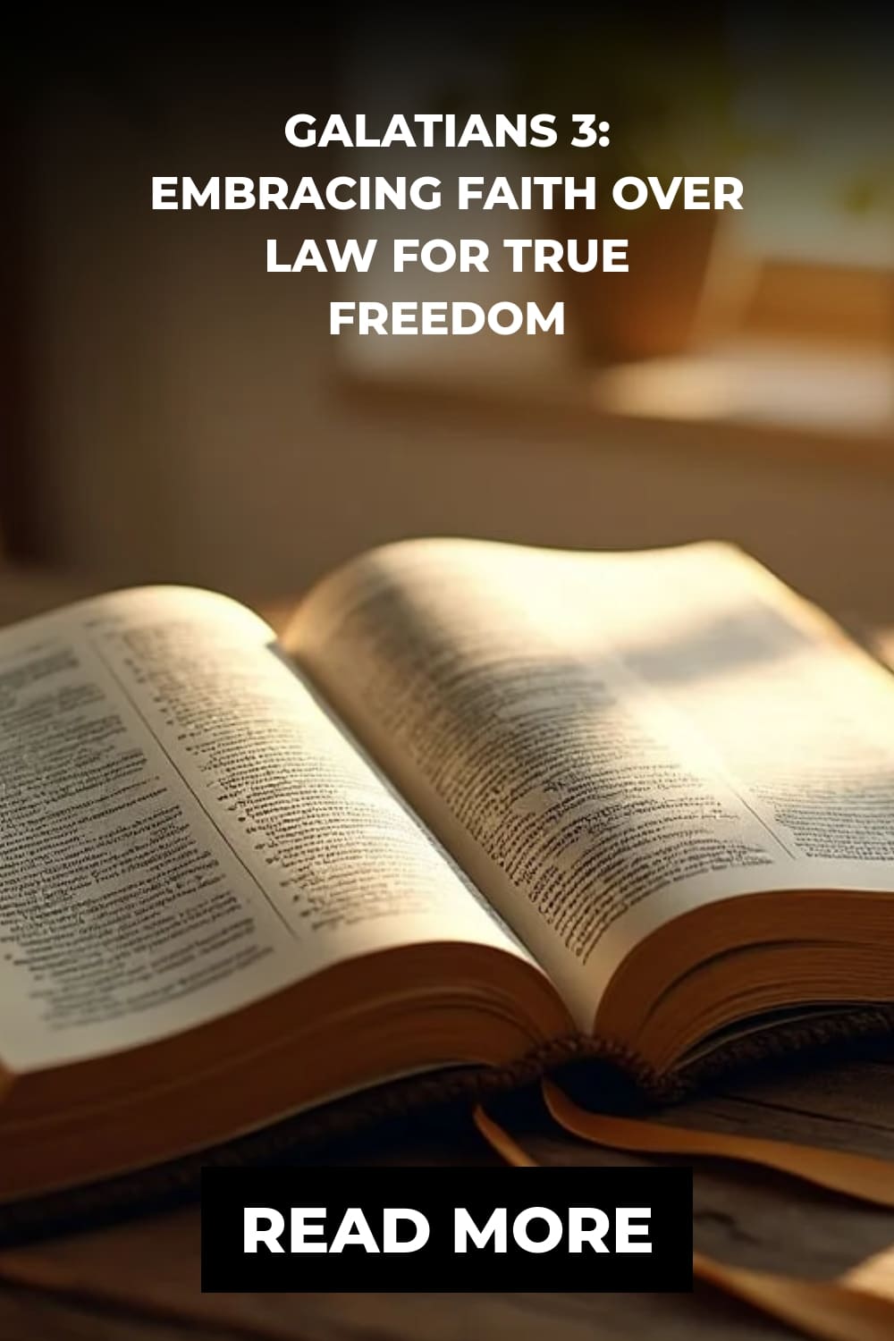 Galatians 3: Embracing Faith Over Law for True Freedom