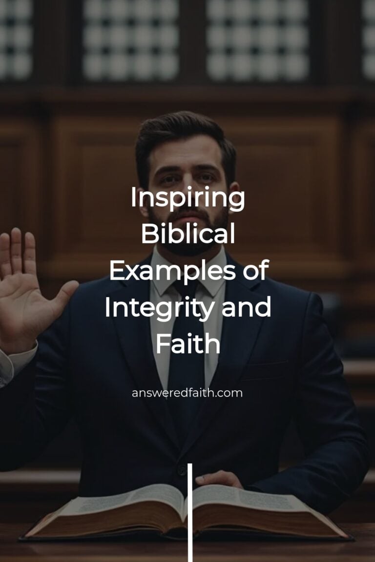 Inspiring Biblical Examples of Integrity and Faith