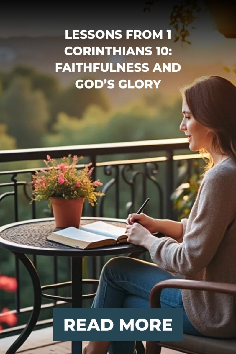 Lessons from 1 Corinthians 10: Faithfulness and God’s Glory