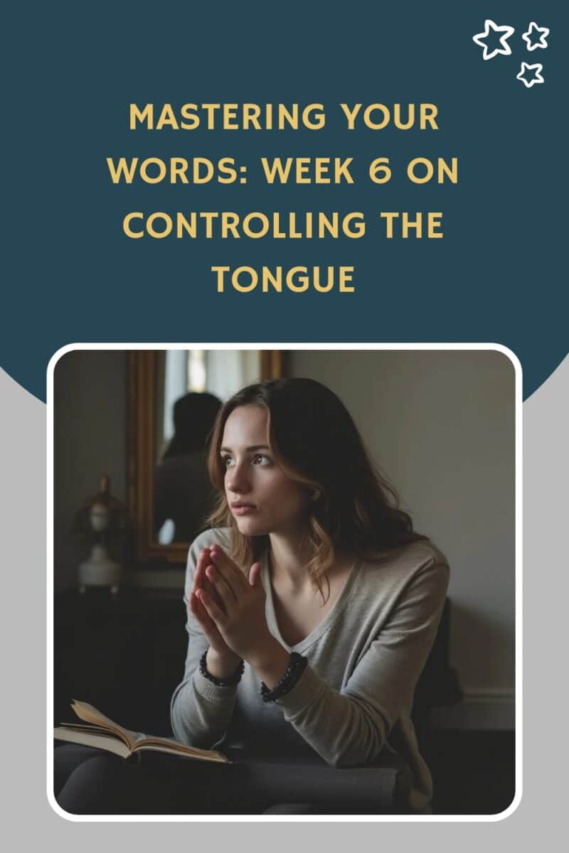 Mastering Your Words: Week 6 on Controlling the Tongue