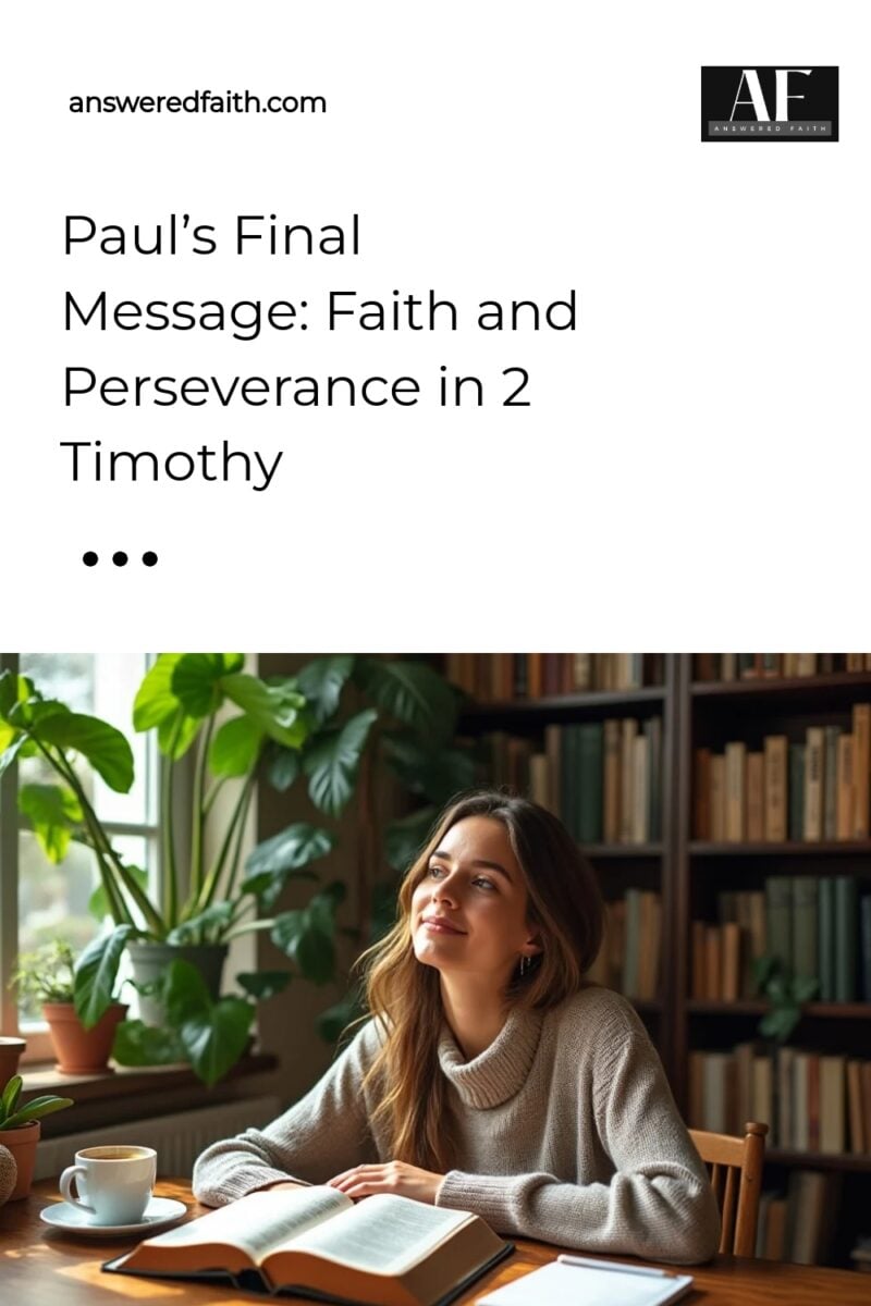 Paul's Final Message: Faith and Perseverance in 2 Timothy