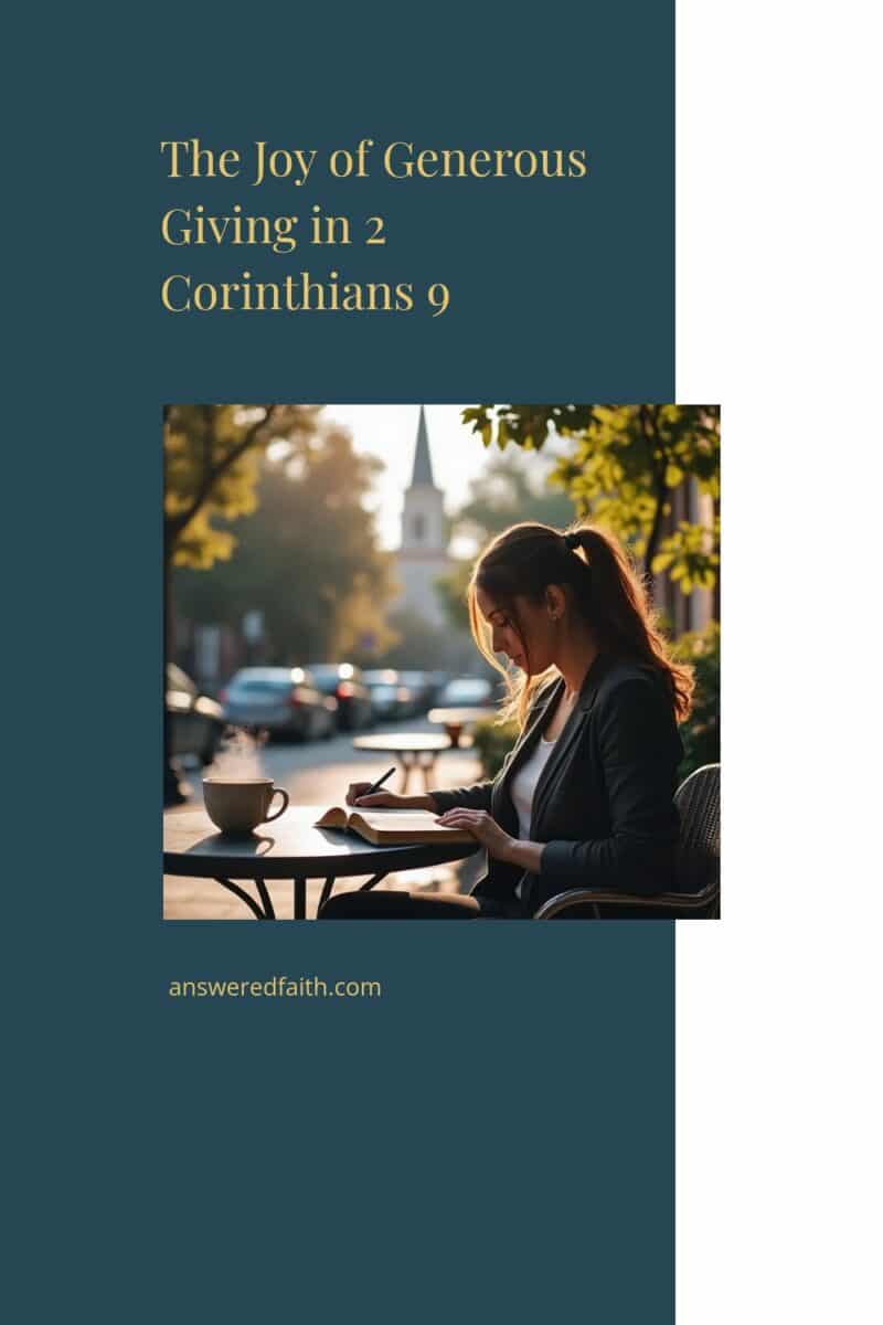 The Joy of Generous Giving in 2 Corinthians 9