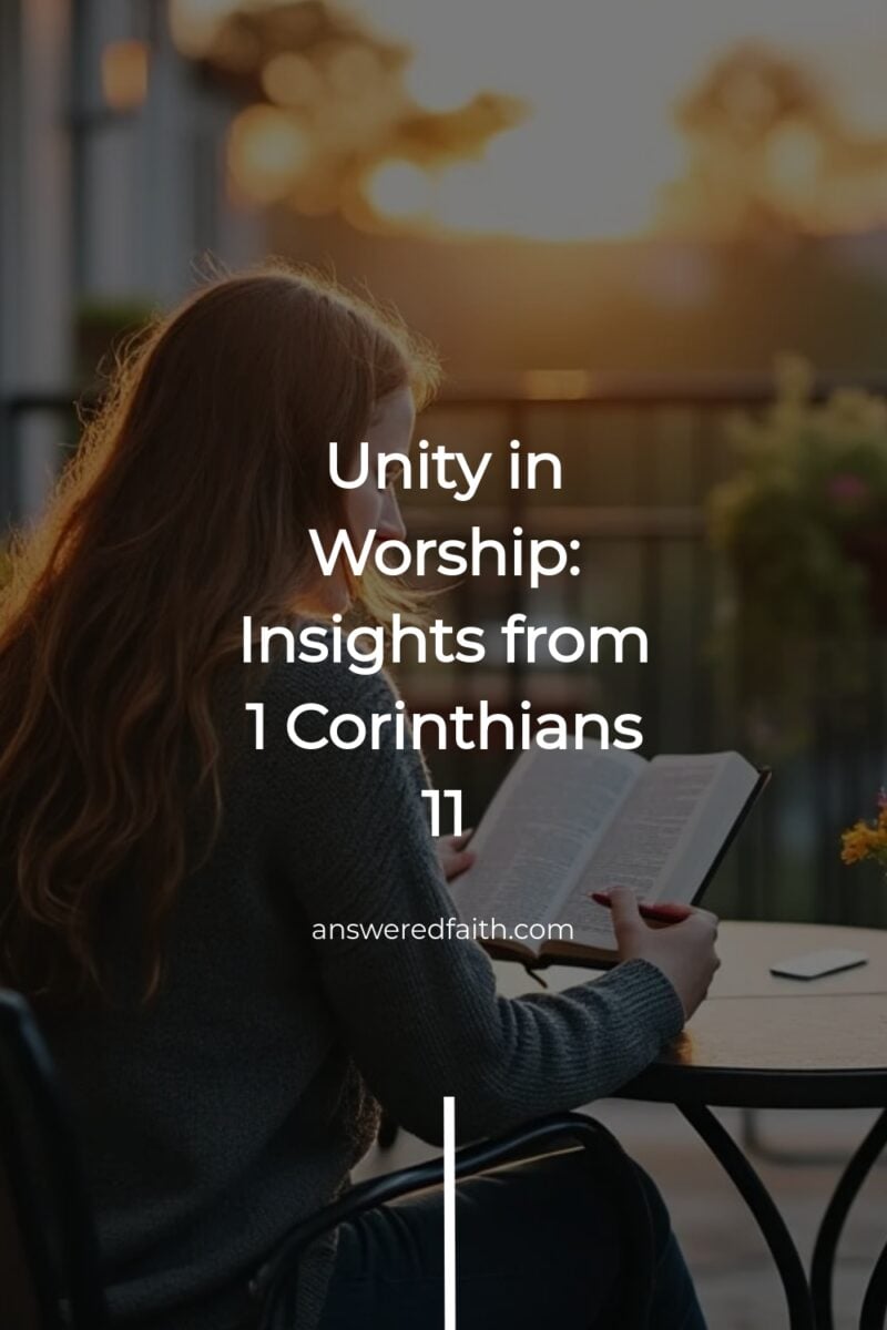 Unity in Worship: Insights from 1 Corinthians 11