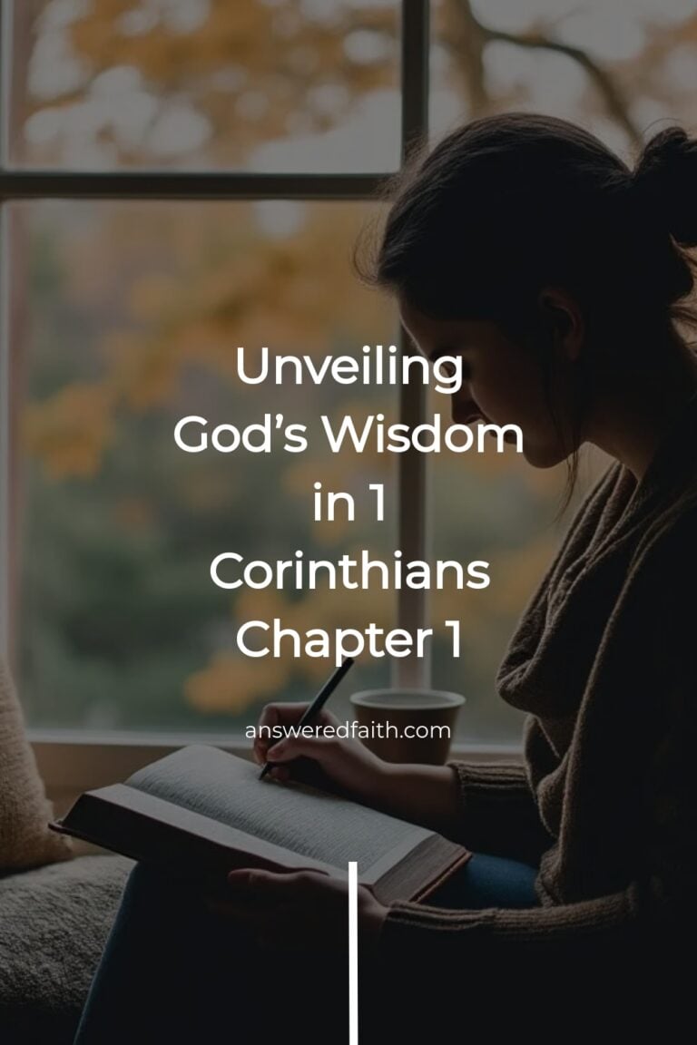 Unveiling God's Wisdom in 1 Corinthians Chapter 1