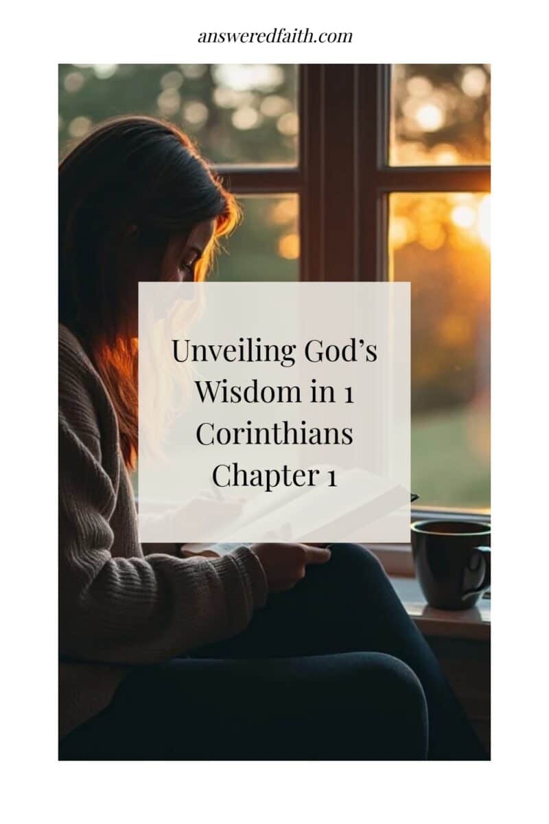 Unveiling God's Wisdom in 1 Corinthians Chapter 1