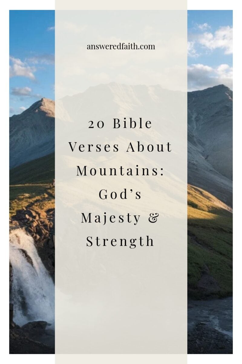 Bible Verses About Mountains