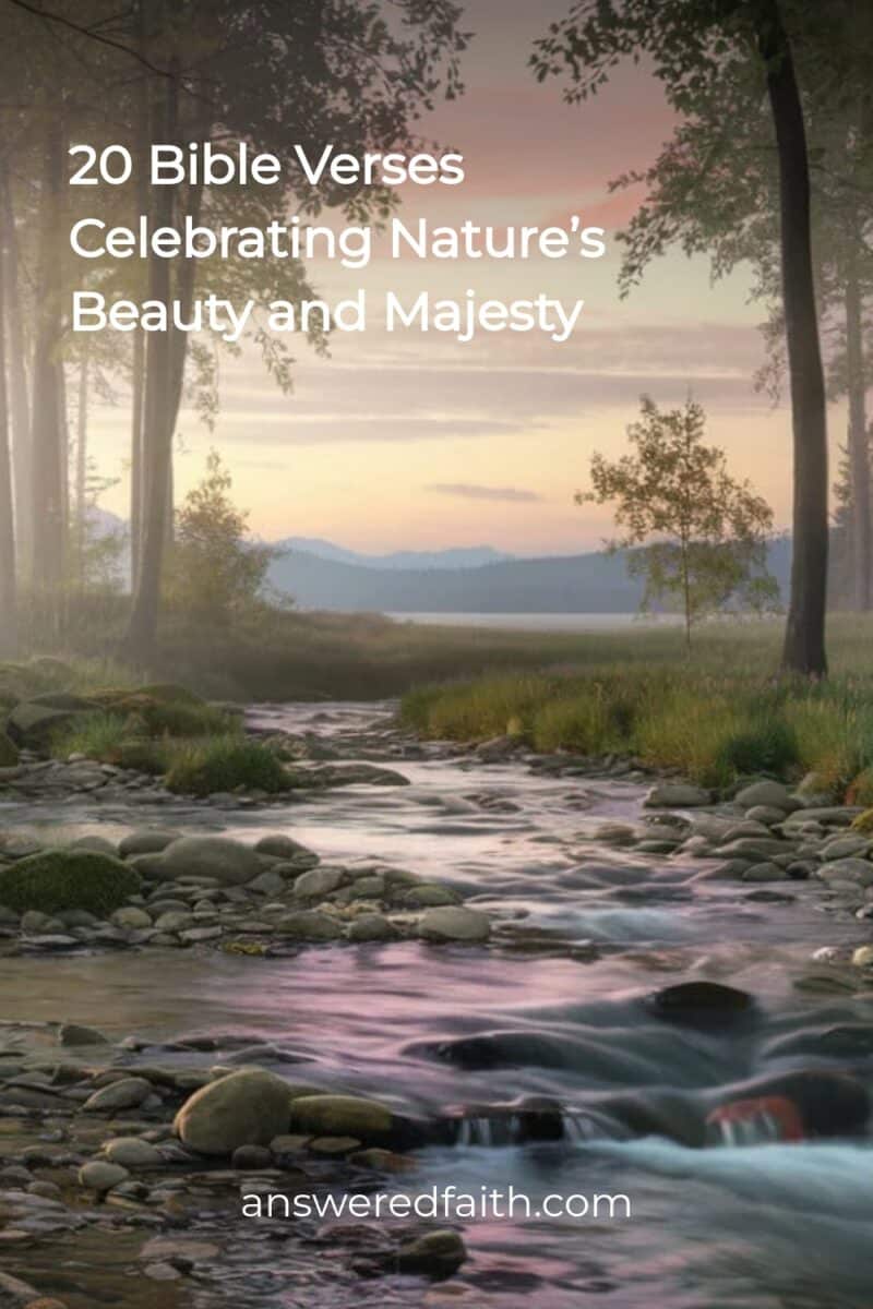 20 Bible Verses Celebrating Nature's Beauty and Majesty