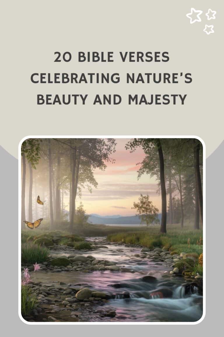 20 Bible Verses Celebrating Nature's Beauty and Majesty