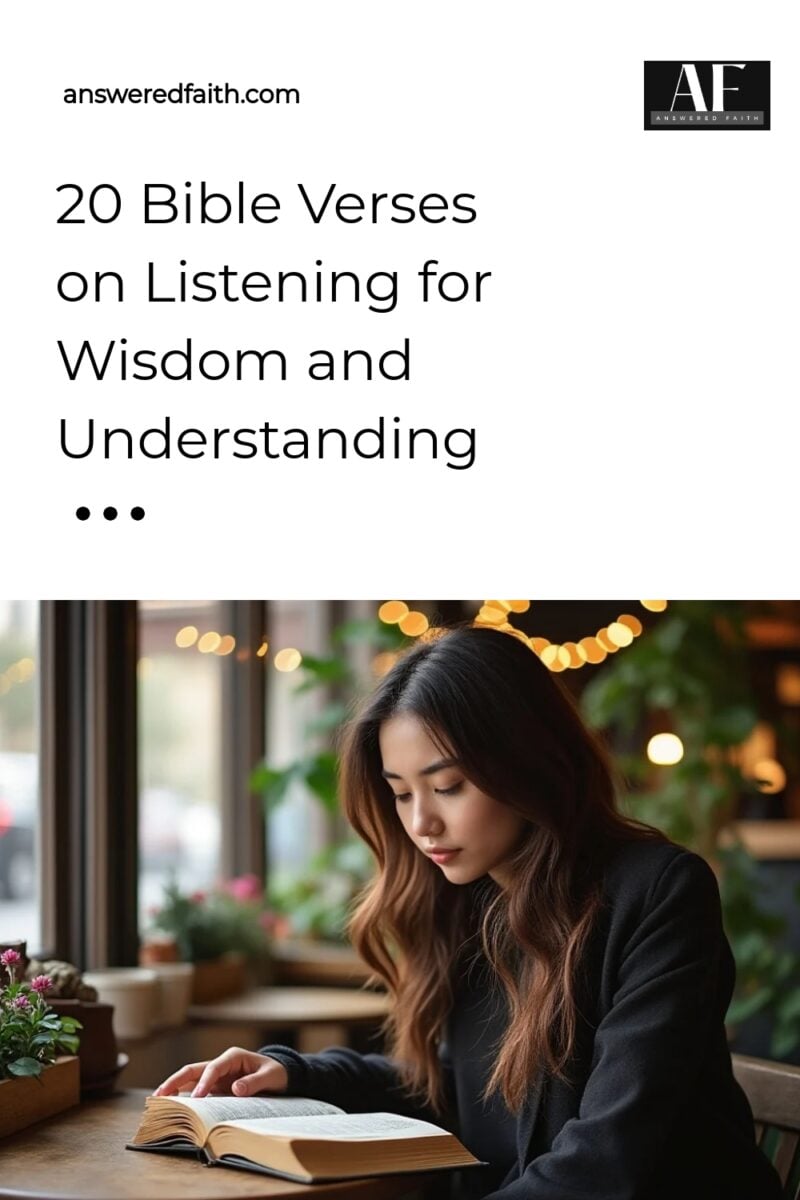 20 Bible Verses on Listening for Wisdom and Understanding