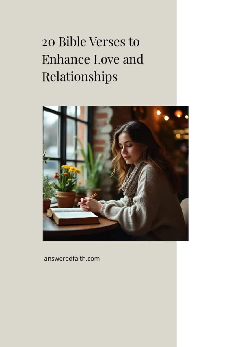 20 Bible Verses to Enhance Love and Relationships