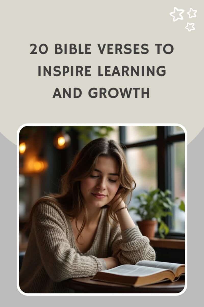 20 Bible Verses to Inspire Learning and Growth