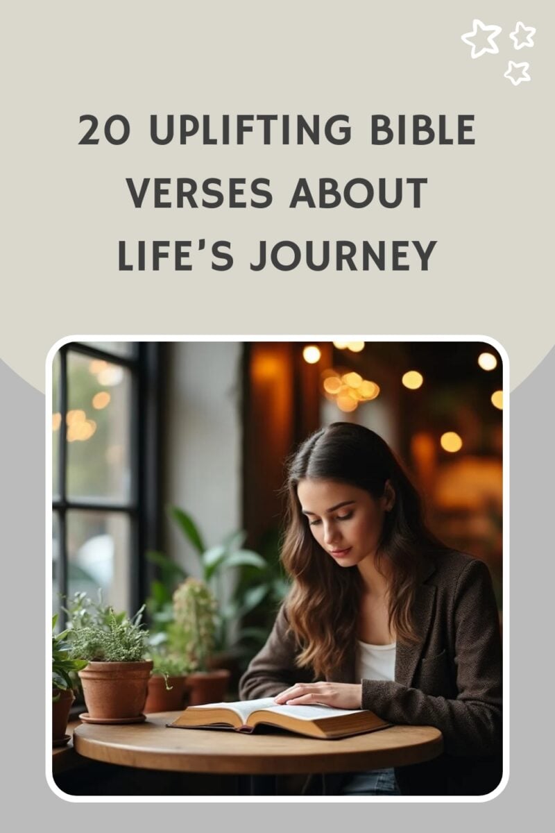 20 Uplifting Bible Verses About Life's Journey