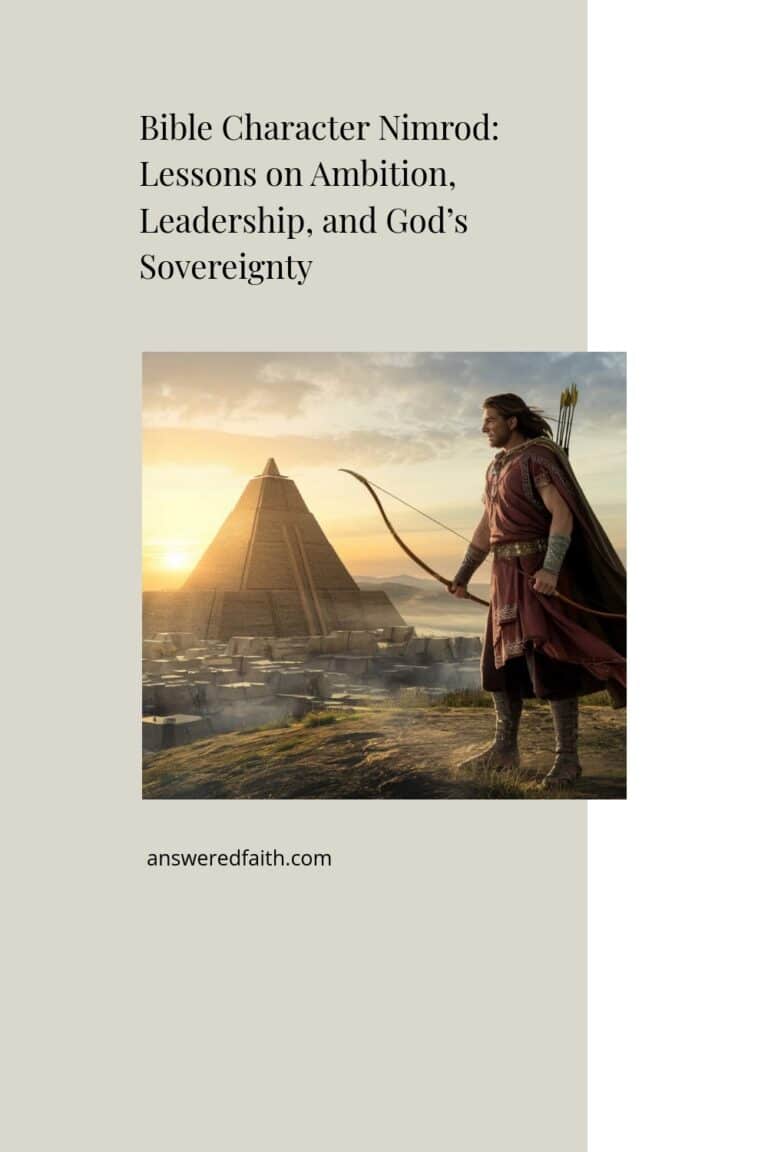 Bible Character Nimrod: Lessons on Ambition, Leadership, and God’s Sovereignty