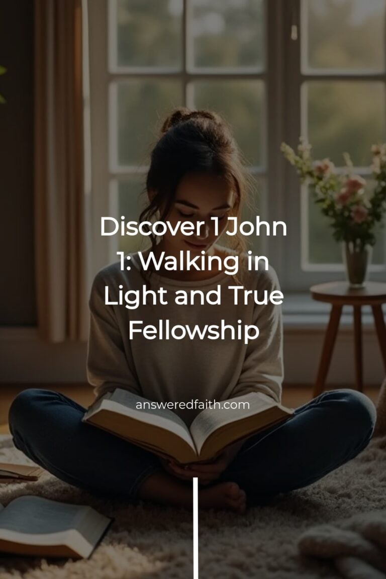 Discover 1 John 1: Walking in Light and True Fellowship