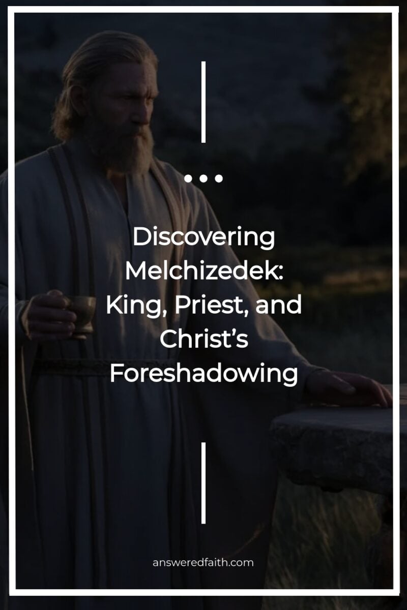 Discovering Melchizedek: King, Priest, and Christ's Foreshadowing