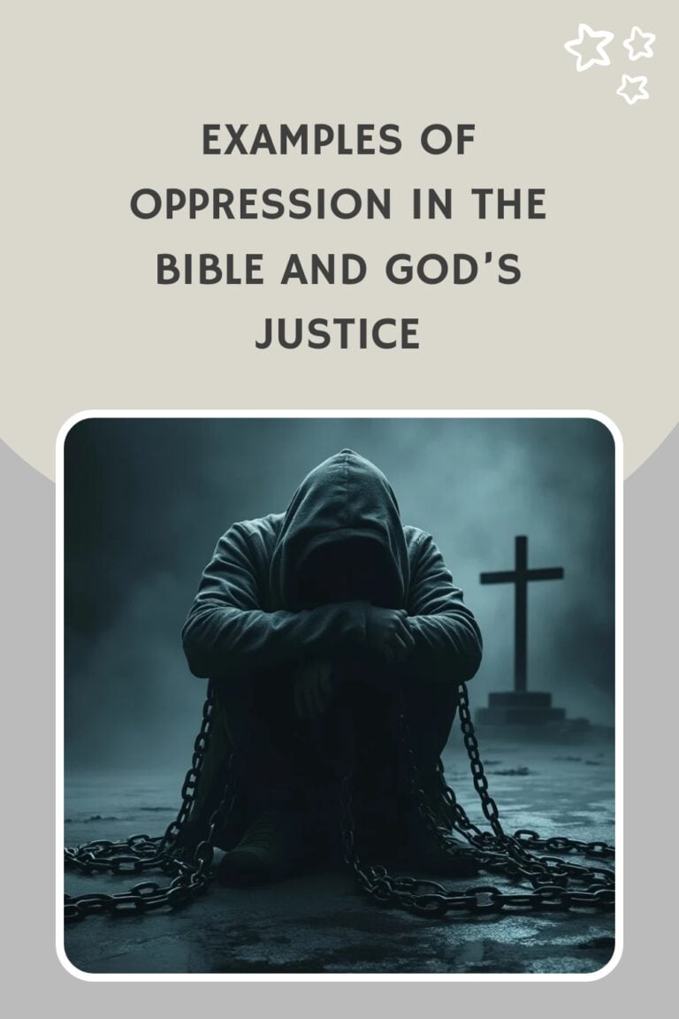 Examples of Oppression in the Bible and God's Justice