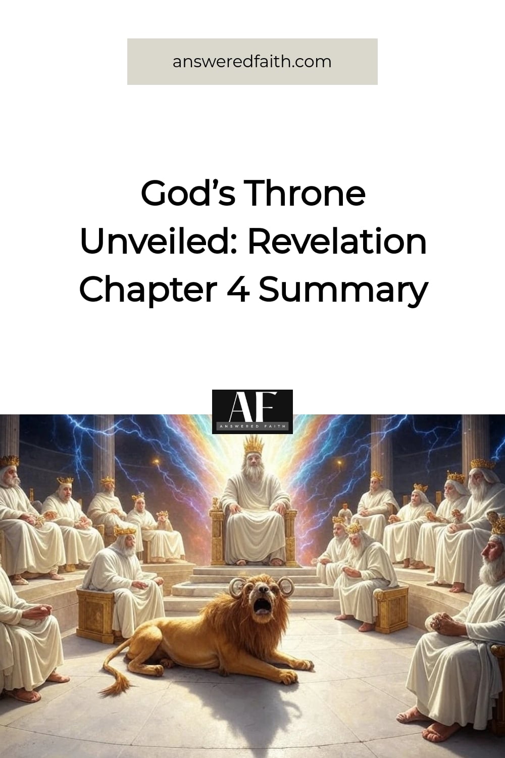 God's Throne Unveiled: Revelation Chapter 4 Summary