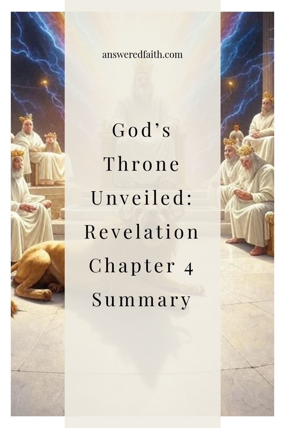 God's Throne Unveiled: Revelation Chapter 4 Summary