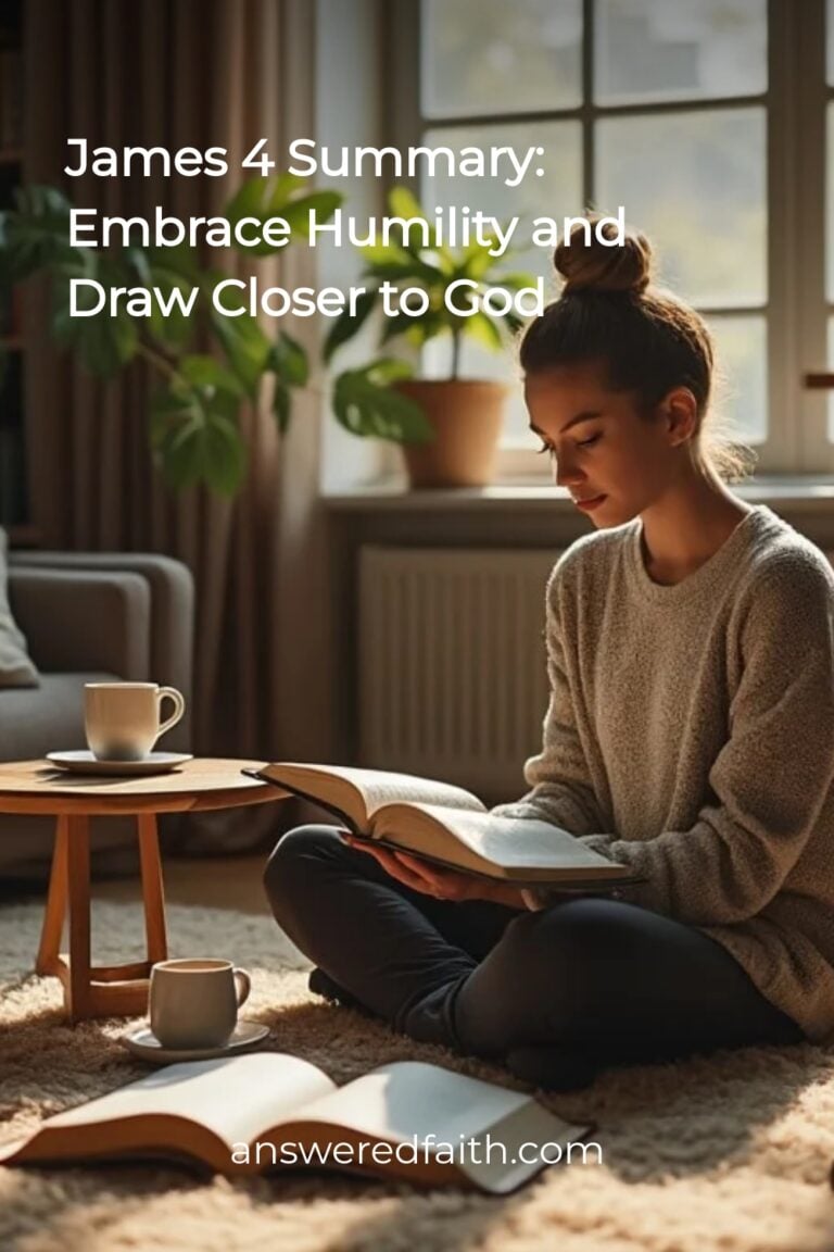James 4 Summary: Embrace Humility and Draw Closer to God