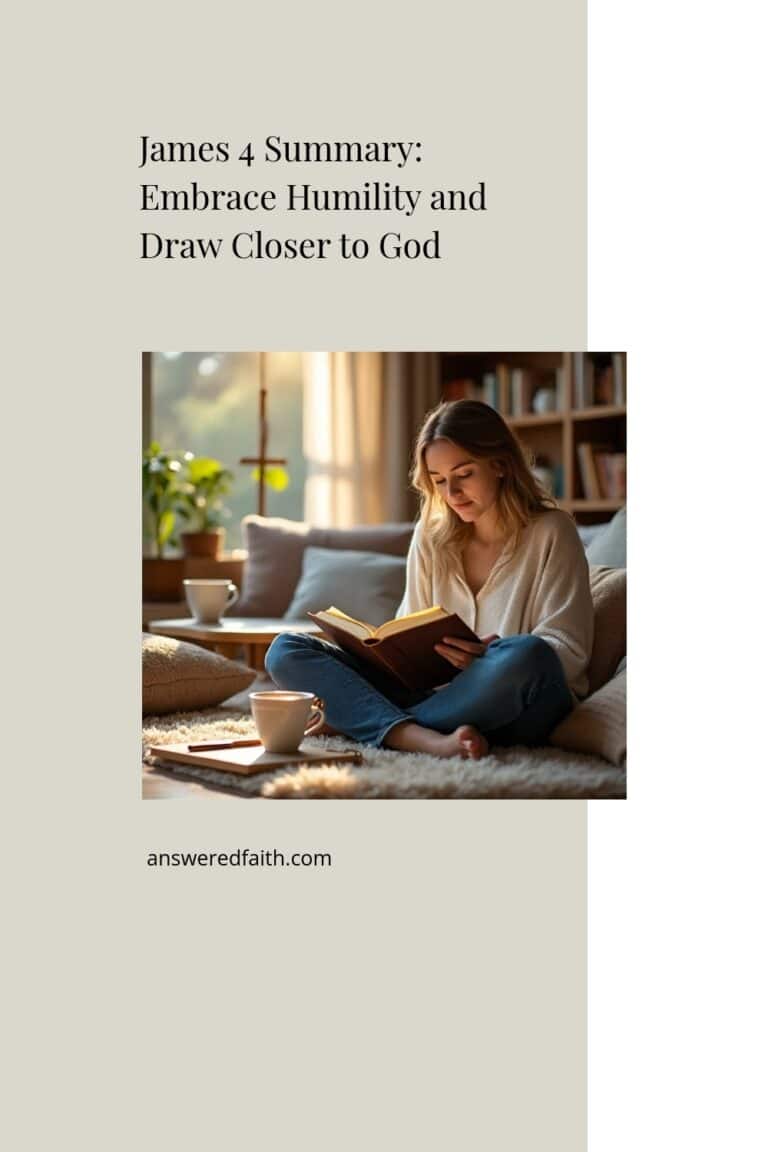 James 4 Summary: Embrace Humility and Draw Closer to God