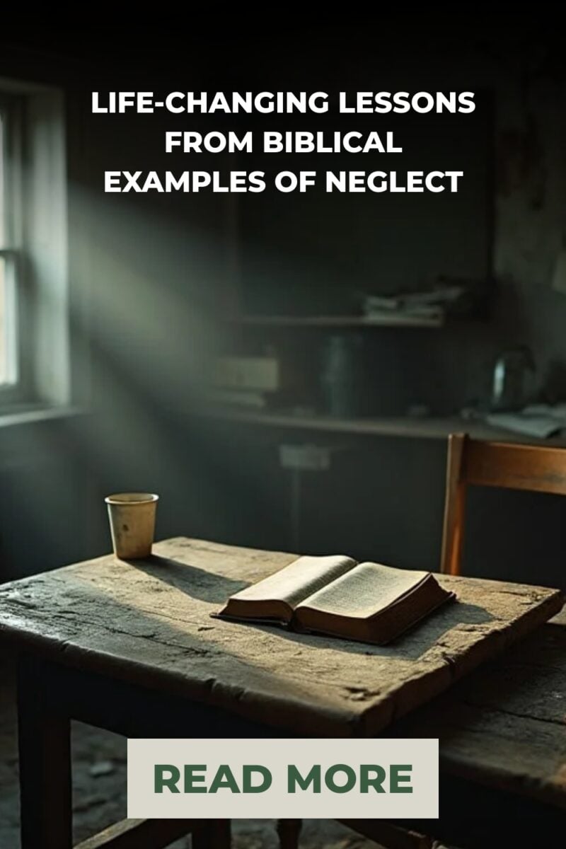 Life-Changing Lessons from Biblical Examples of Neglect