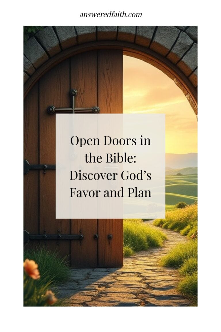 Open Doors in the Bible: Discover God’s Favor and Plan