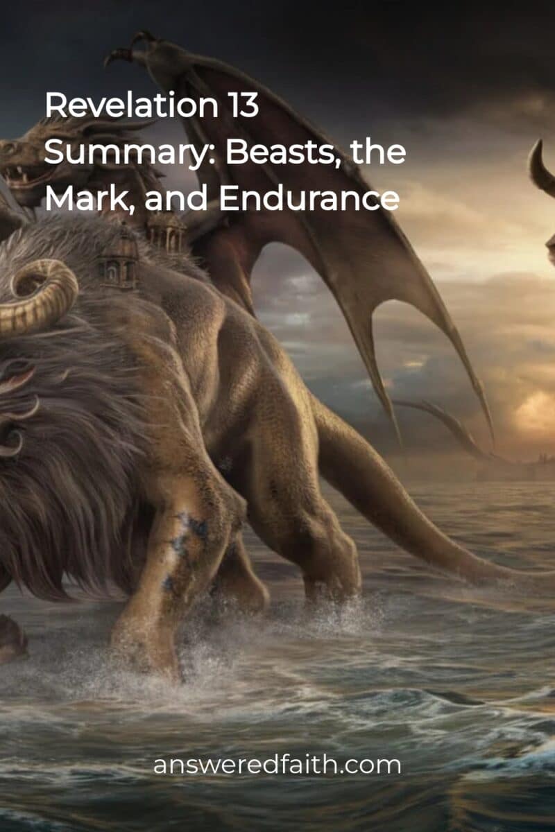 Revelation 13 Summary: Beasts, the Mark, and Endurance