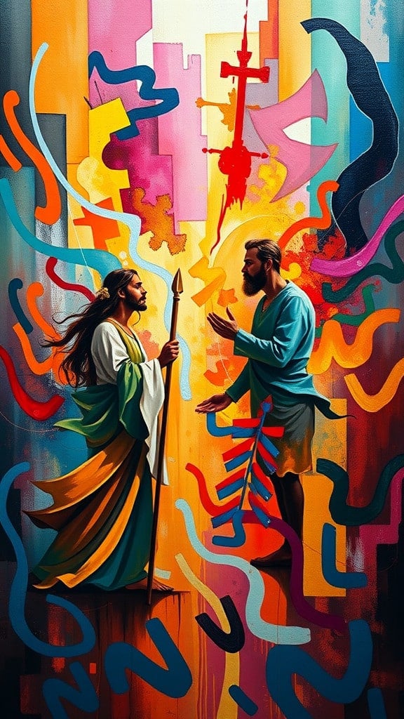 20+ Stunning Abstract Christian Art Pieces to Inspire Your Faith
