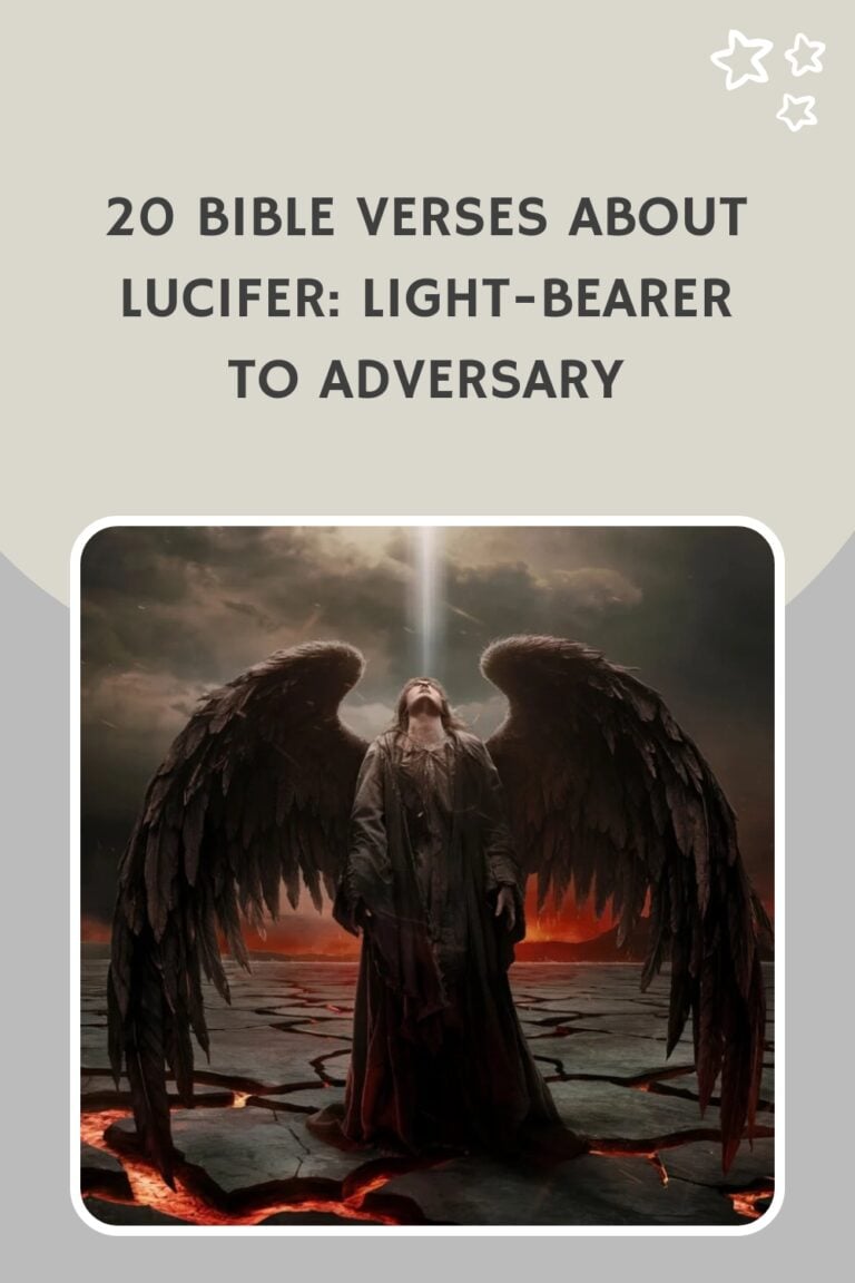 20 Bible Verses About Lucifer: Light-Bearer to Adversary