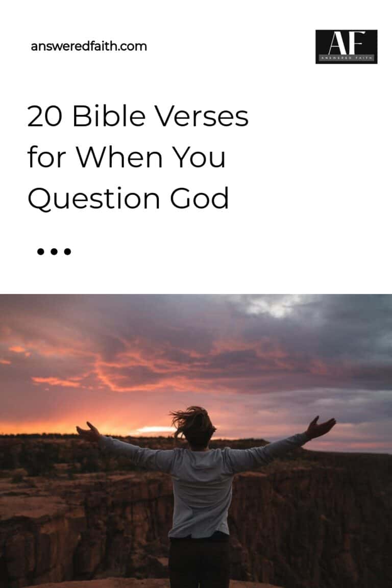 20 Bible Verses for When You Question God