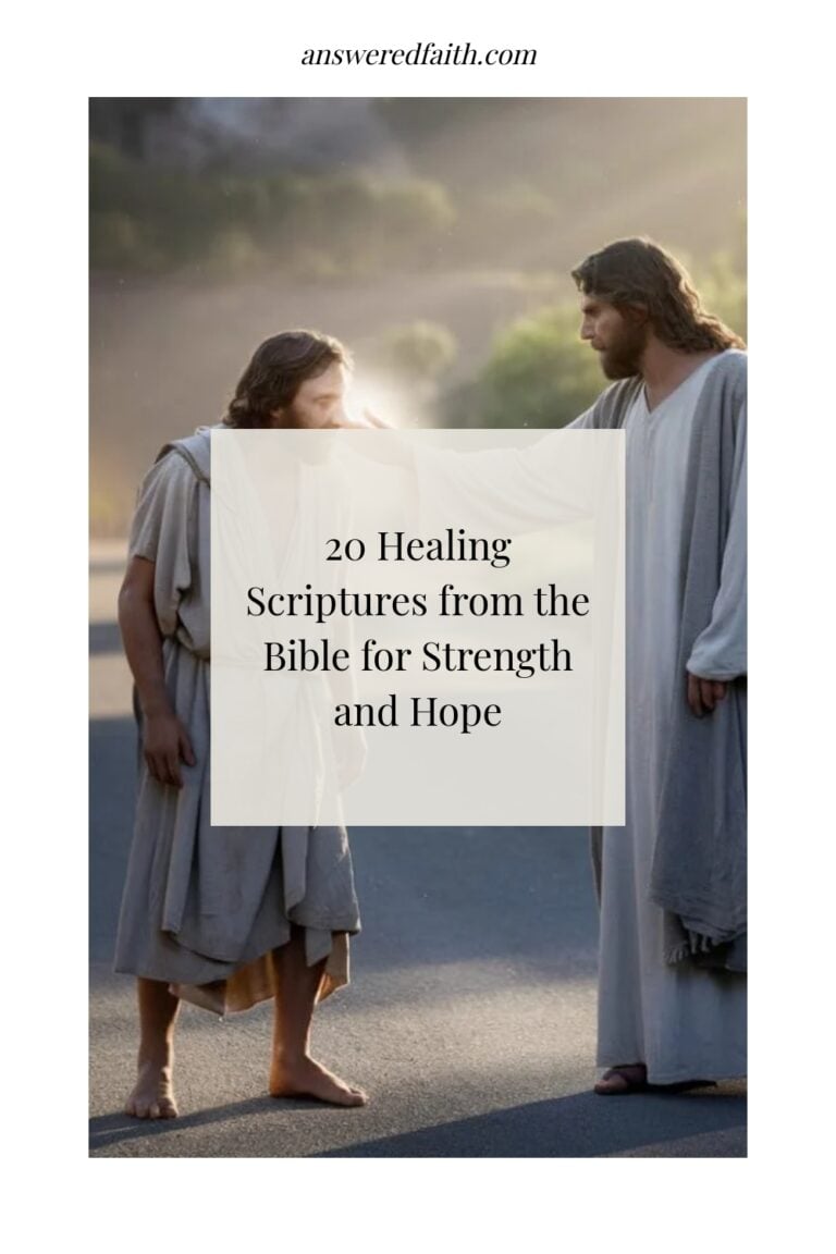 20 Healing Scriptures from the Bible for Strength and Hope