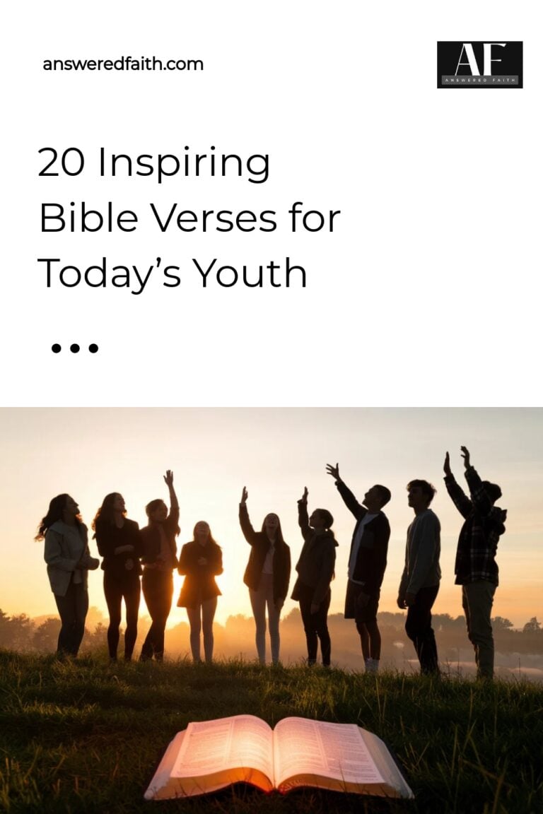 20 Inspiring Bible Verses for Today's Youth