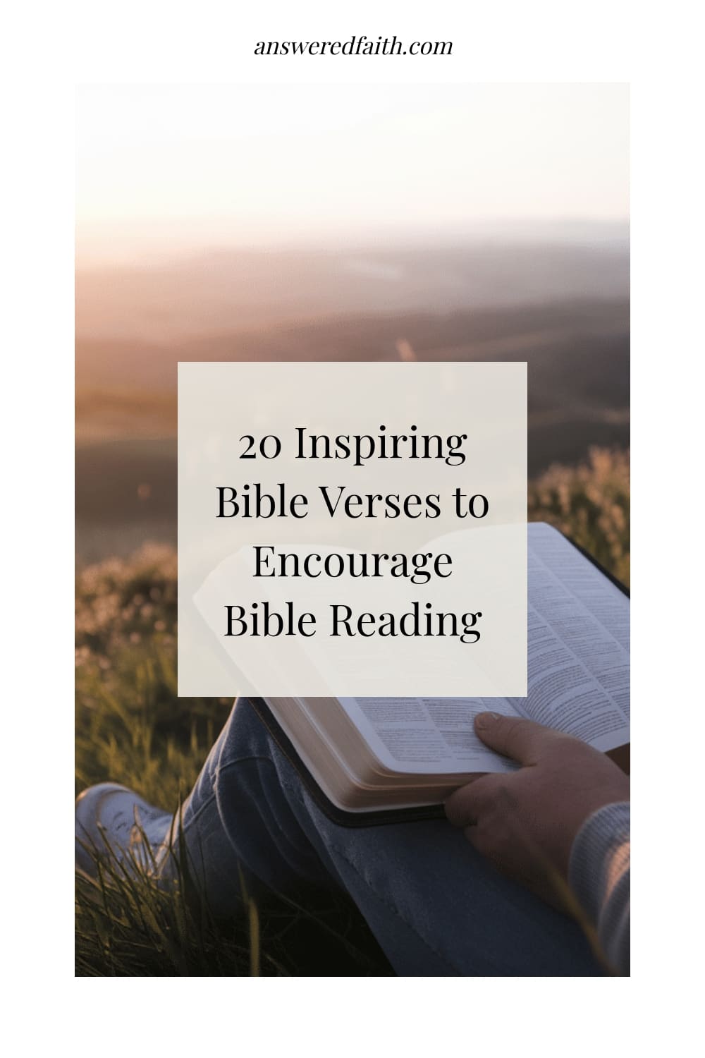 20 Inspiring Bible Verses to Encourage Bible Reading