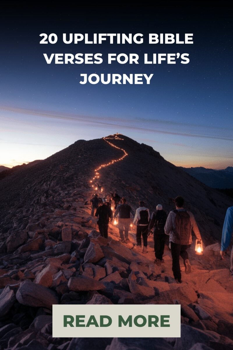 20 Uplifting Bible Verses for Life's Journey