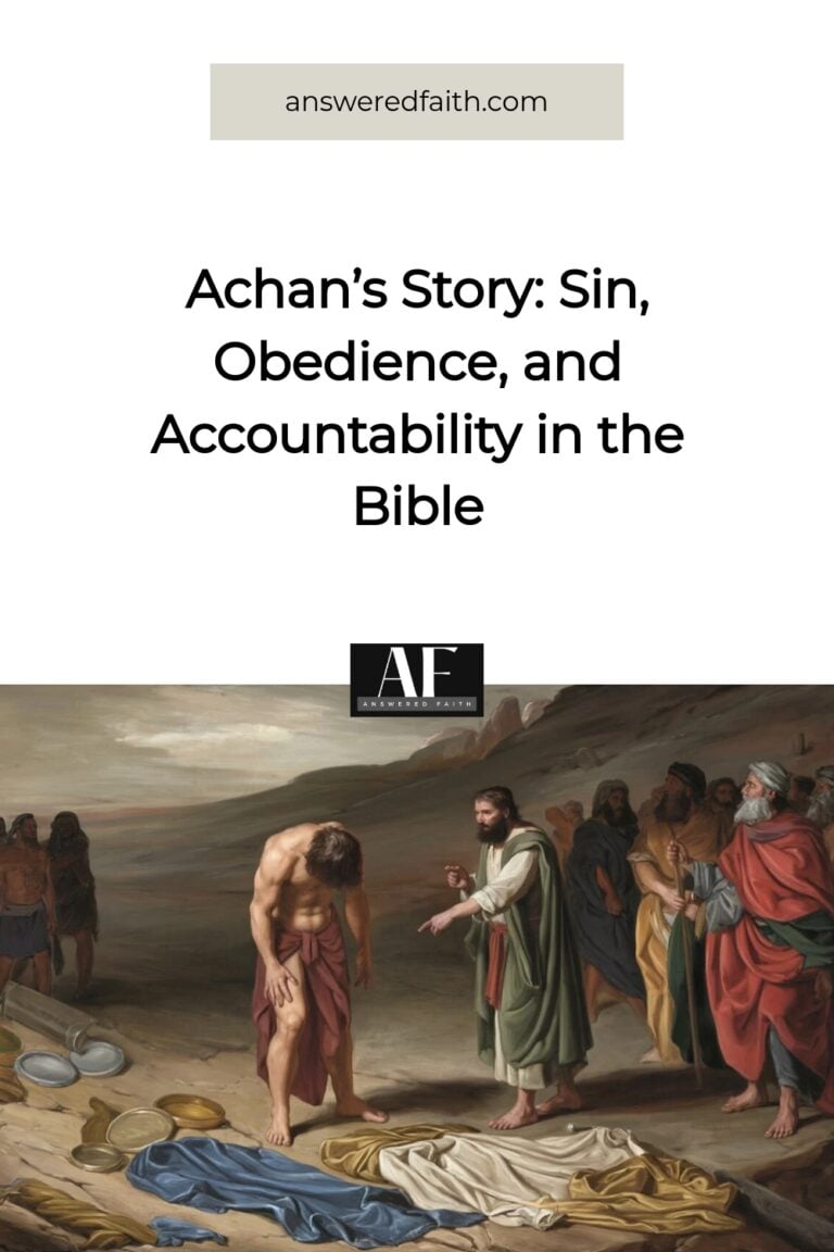 Achan's Story: Sin, Obedience, and Accountability in the Bible