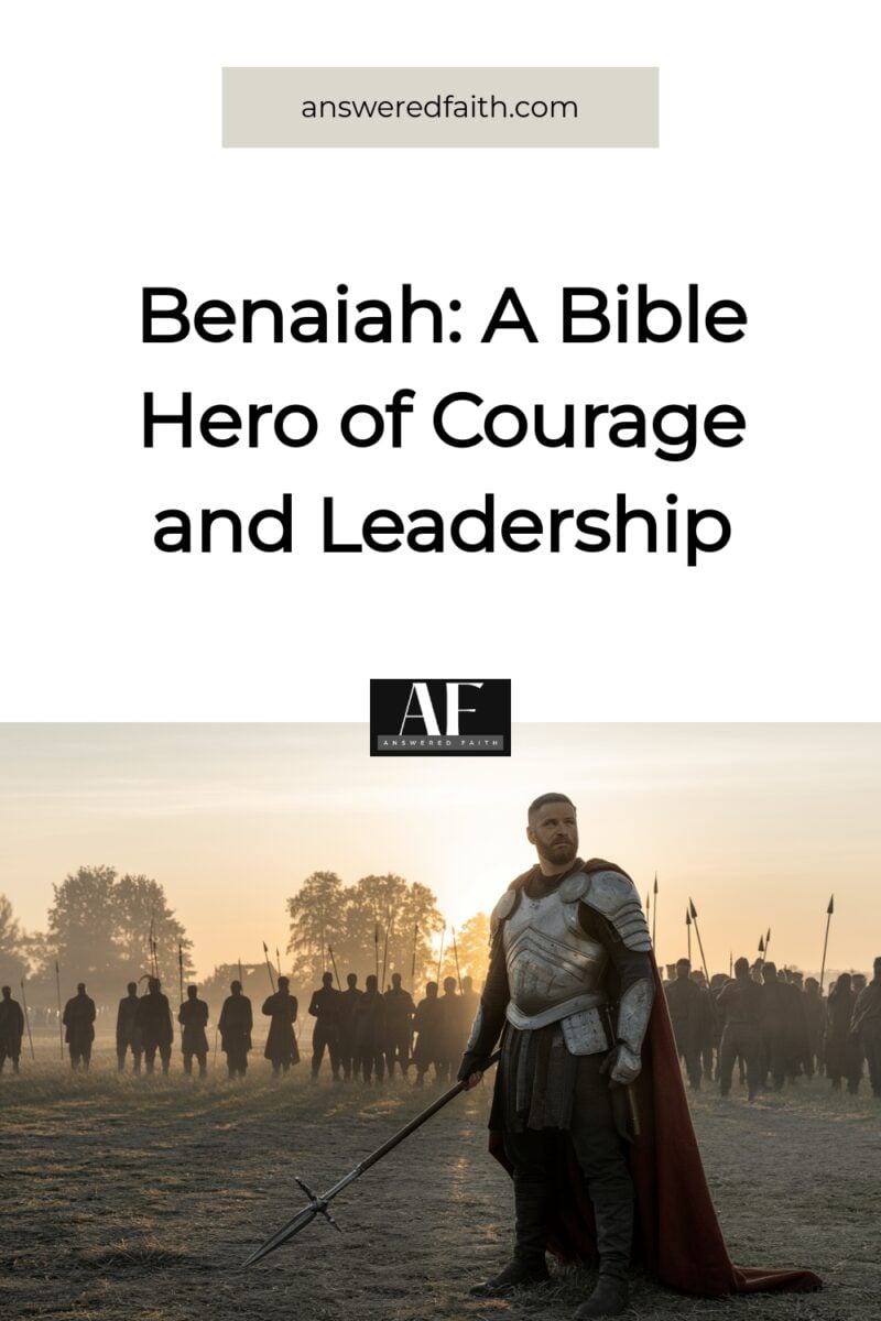 Benaiah: A Bible Hero of Courage and Leadership
