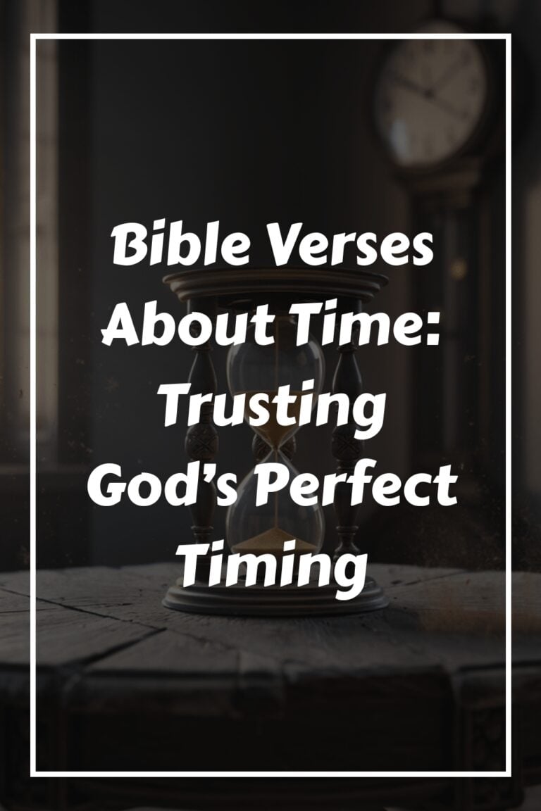 Bible Verses About Time: Trusting God's Perfect Timing