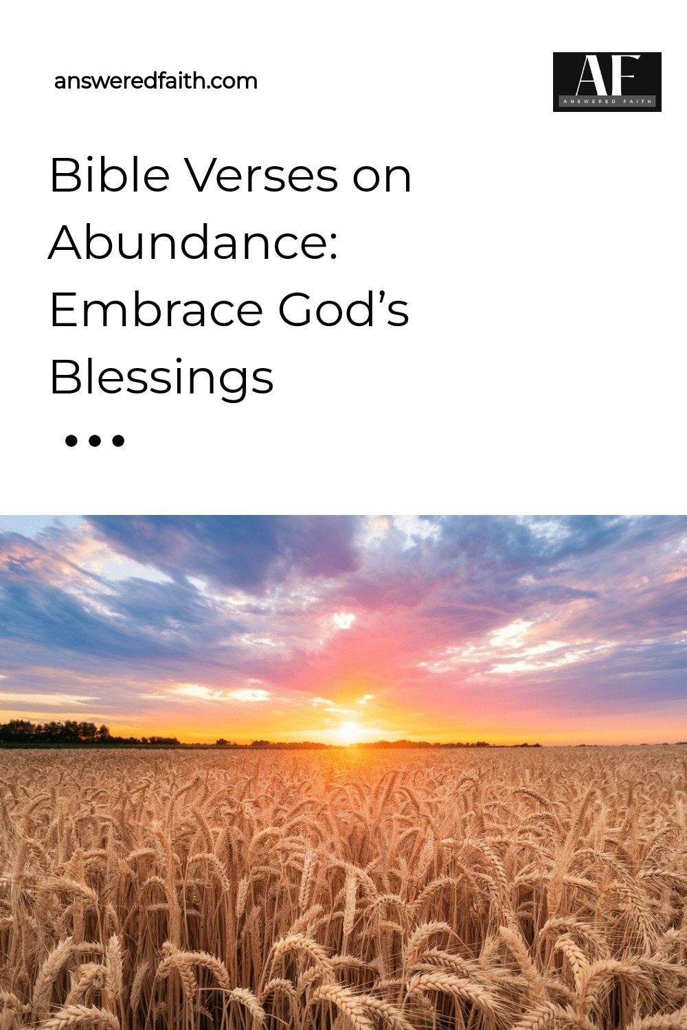 Bible Verses on Abundance: Embrace God’s Blessings