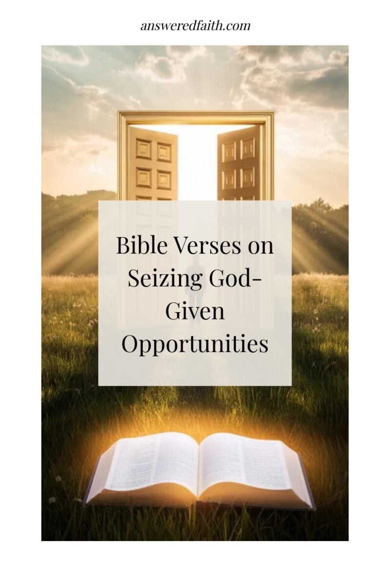 Bible Verses on Seizing God-Given Opportunities
