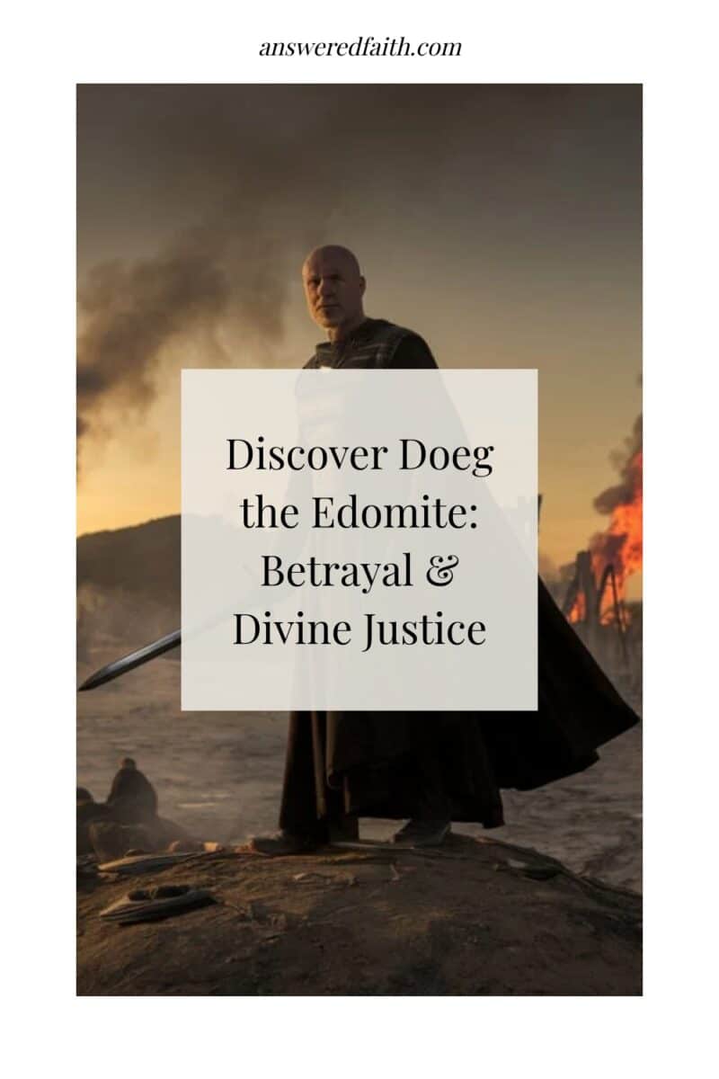 Discover Doeg the Edomite: Betrayal & Divine Justice