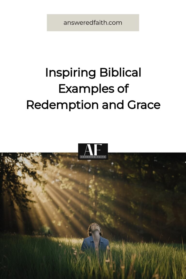 Inspiring Biblical Examples of Redemption and Grace