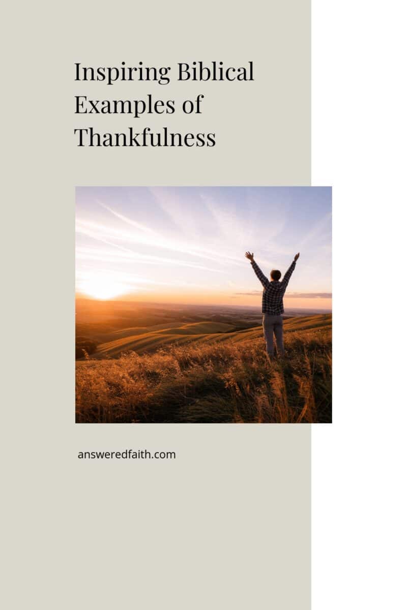 Inspiring Biblical Examples of Thankfulness