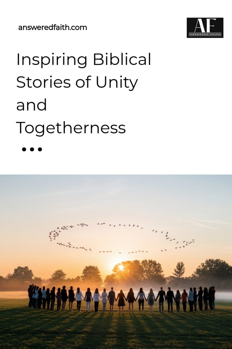 Inspiring Biblical Stories of Unity and Togetherness