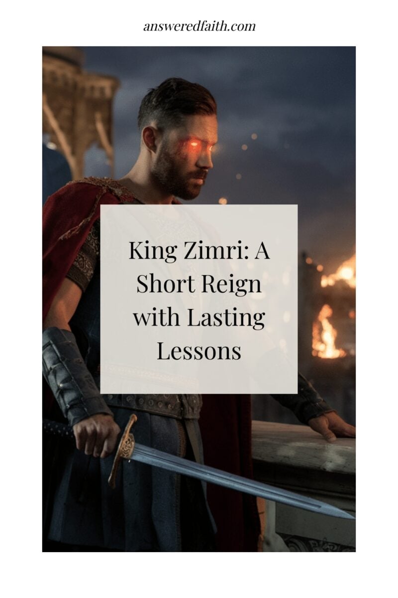 King Zimri: A Short Reign with Lasting Lessons