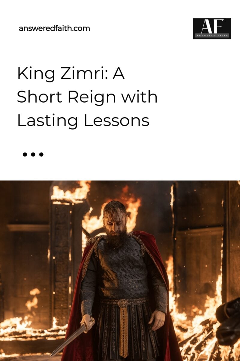 King Zimri: A Short Reign with Lasting Lessons