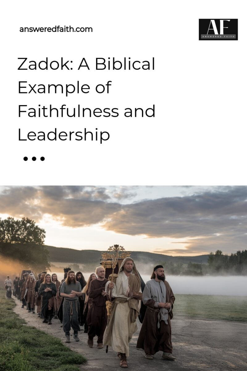 Zadok: A Biblical Example of Faithfulness and Leadership