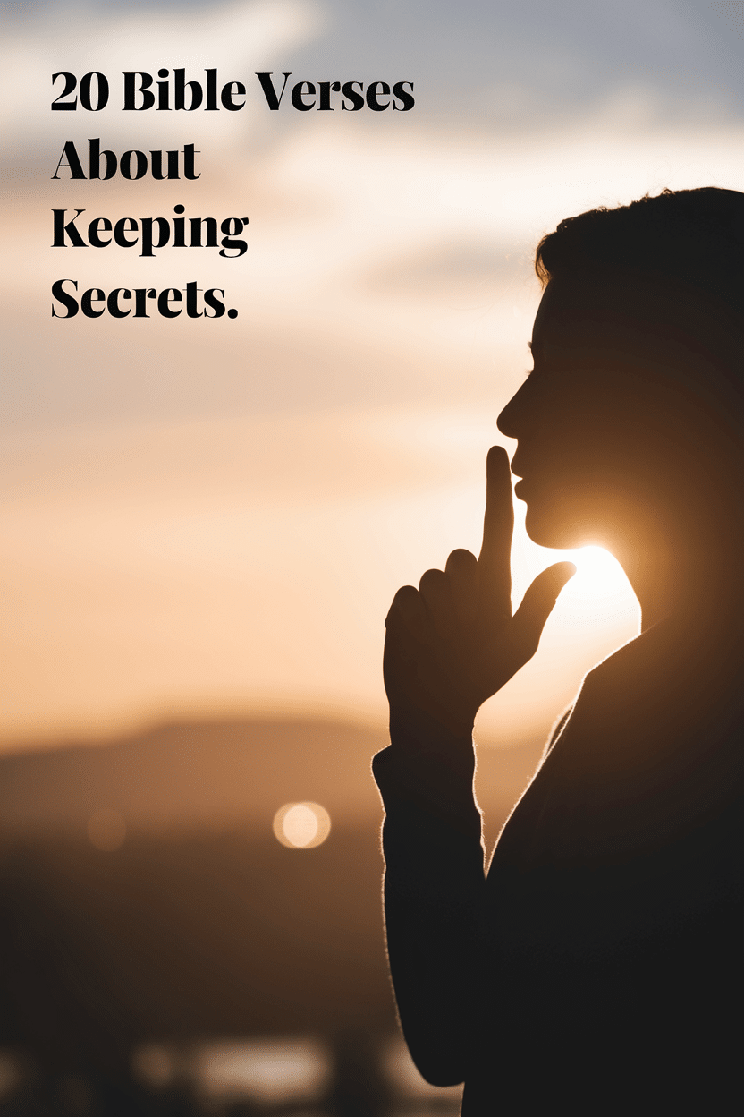 20 Bible Verses on Keeping Secrets with Trust and Wisdom