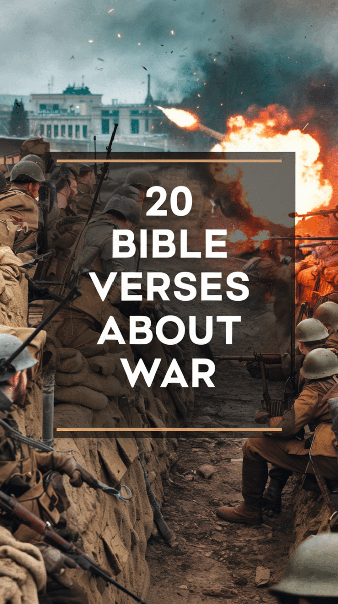 20 Bible Verses on War: Insights for Today’s Believers